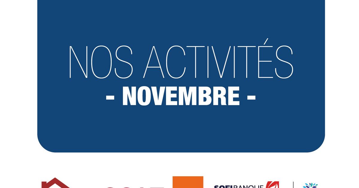 Téléchargez le calendrier de nos activités du mois de novembre | CCI ...